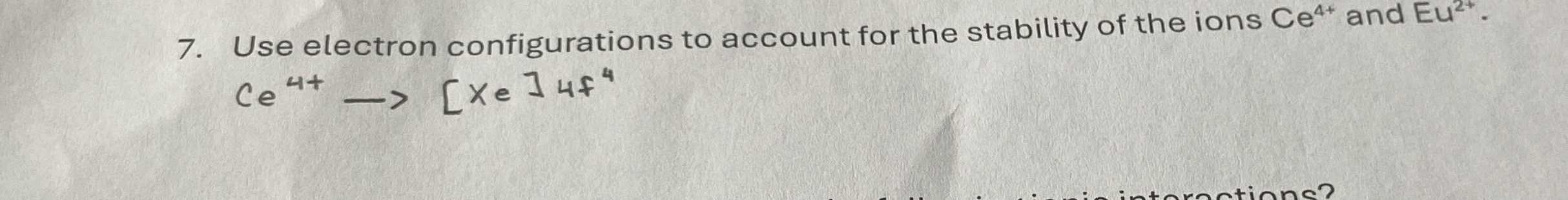 Solved Use electron configurations to account for the | Chegg.com
