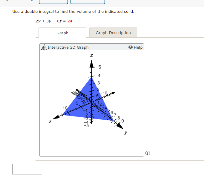 Solved Use a double integral to find the volume of the | Chegg.com