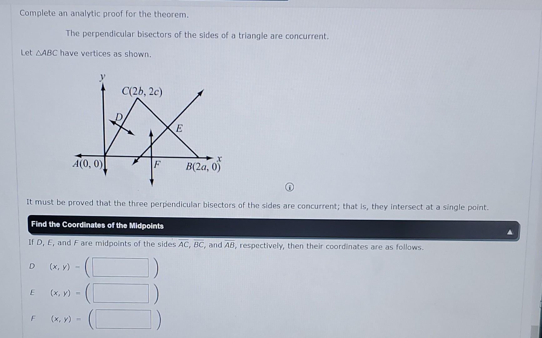Solved Complete an analytic proof for the theorem. The | Chegg.com