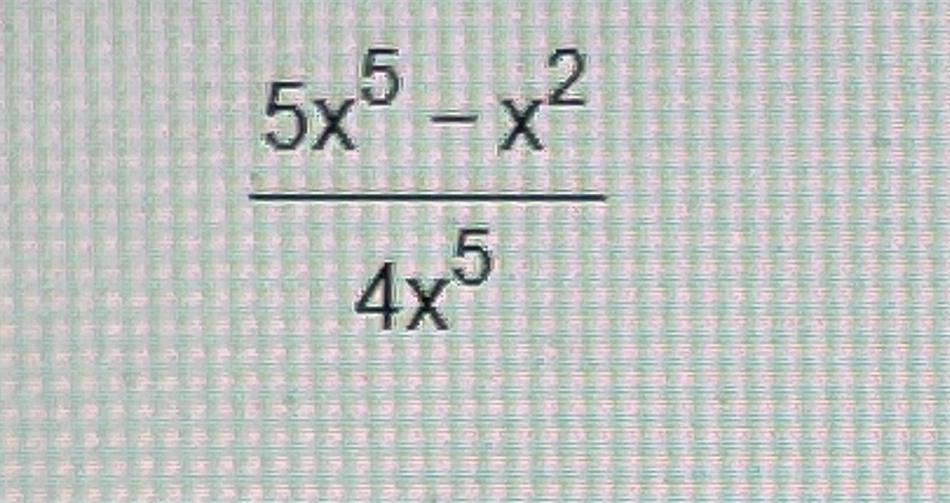 Solved 5x5-x24x5 | Chegg.com