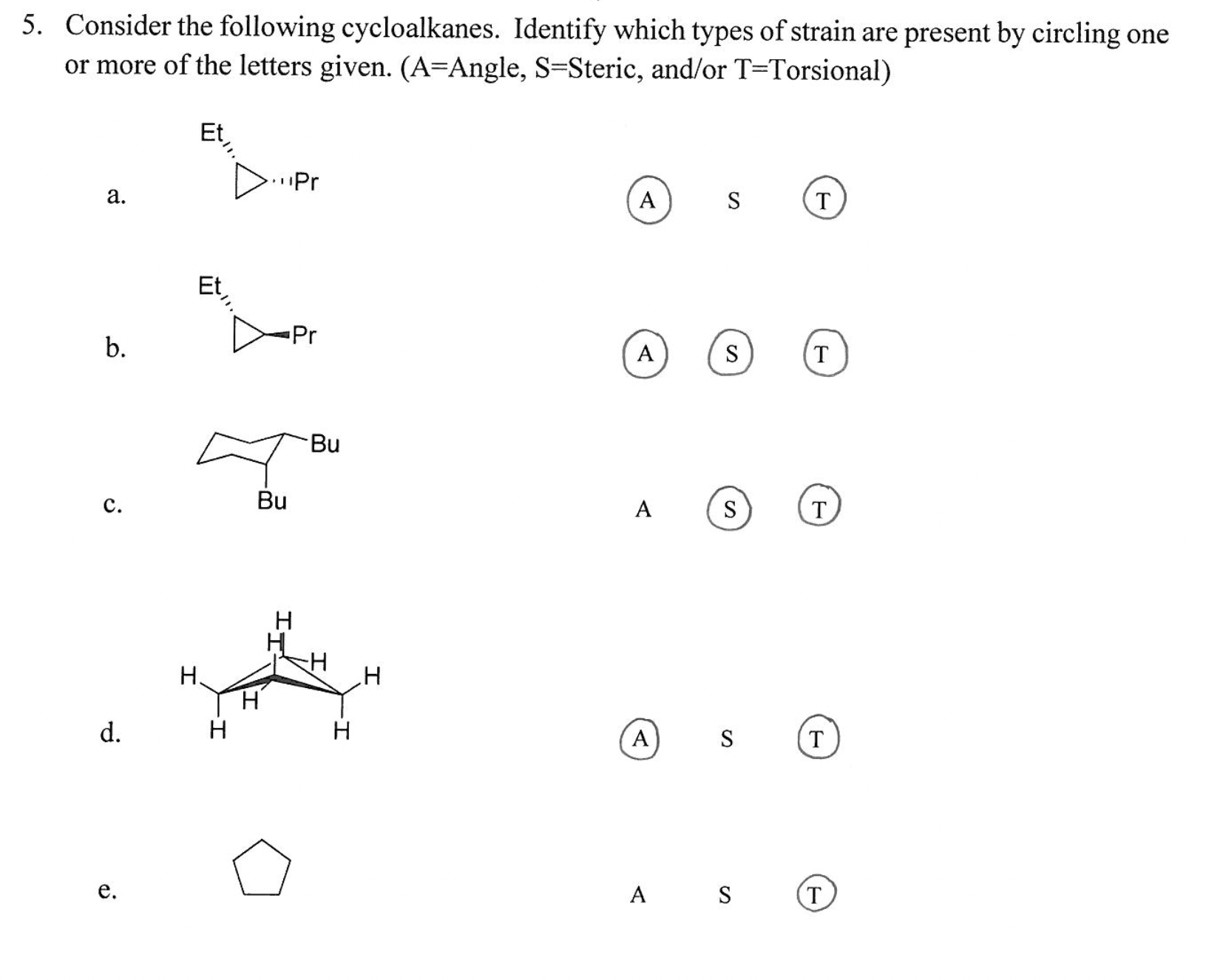 Solved Can you explain why each of these have the strains | Chegg.com