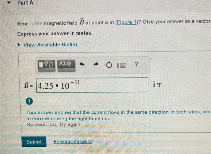 [Solved]: parts A and C Assume that I=15A What is the magne