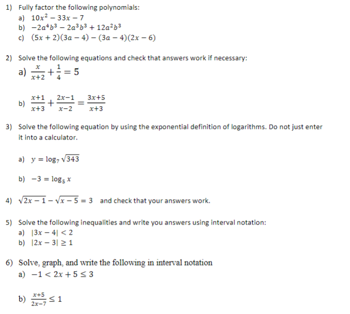 Solved Fully factor the following | Chegg.com