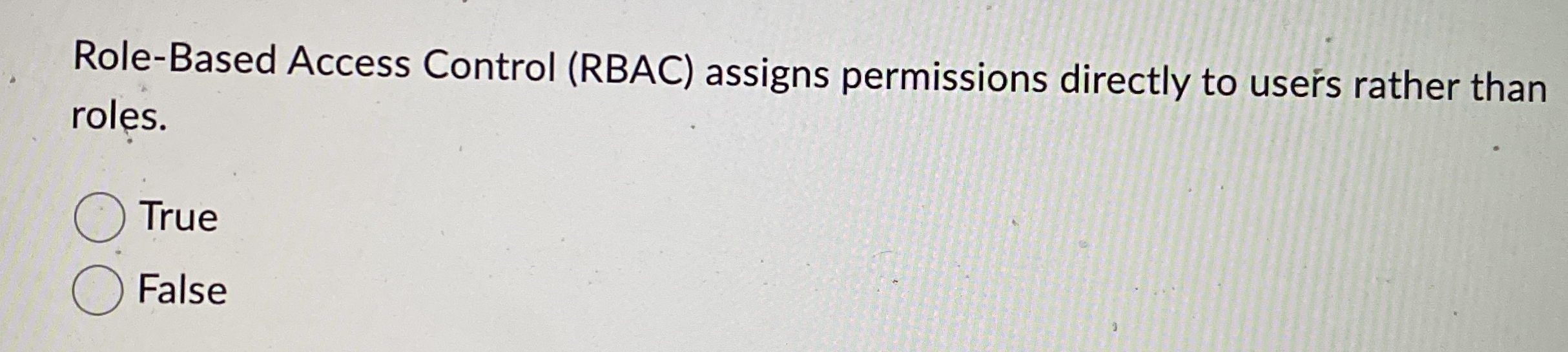 Solved Role Based Access Control Rbac ﻿assigns Permissions