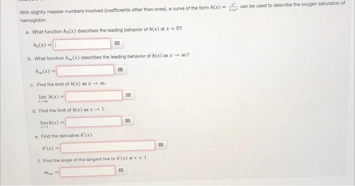 Solved With slightly messier numbers involved (coefficients | Chegg.com