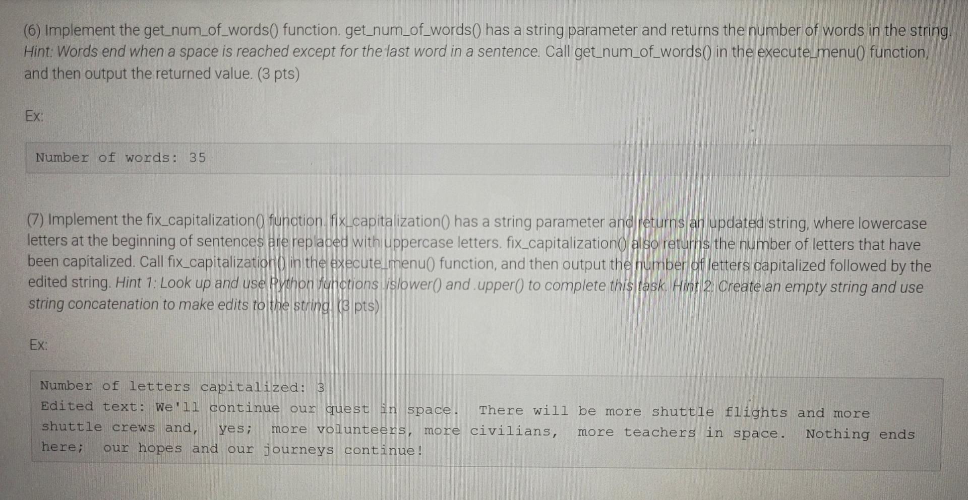 Solved 15.30 LAB*: Program: Authoring assistant (1) Prompt | Chegg.com