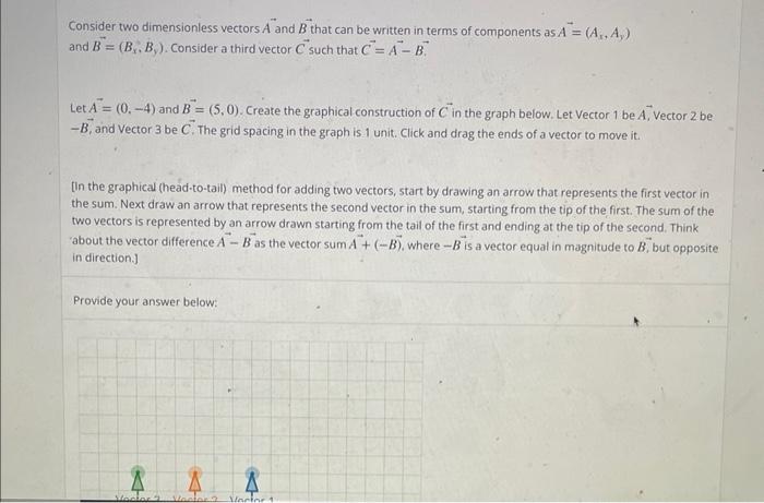 Solved Consider two dimensionless vectors A and B that can | Chegg.com