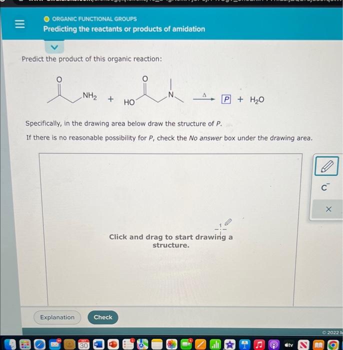 Solved Predict the product of this organic reaction: Δ+H2O | Chegg.com