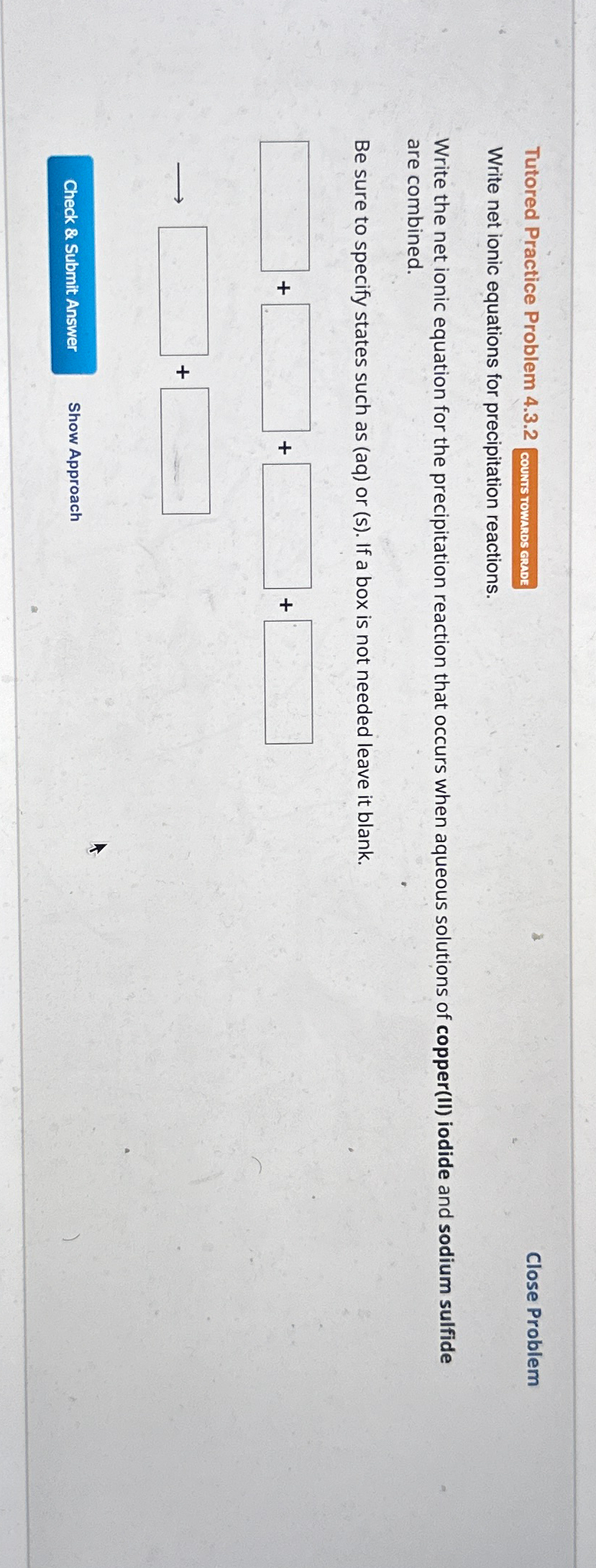 Solved Tutored Practice Problem 4 3 2 ﻿counis Towards