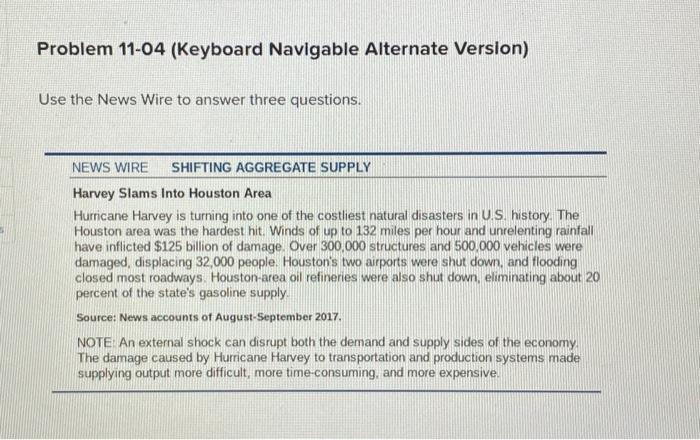 Solved a. Did aggregate supply increase or decrease because | Chegg.com