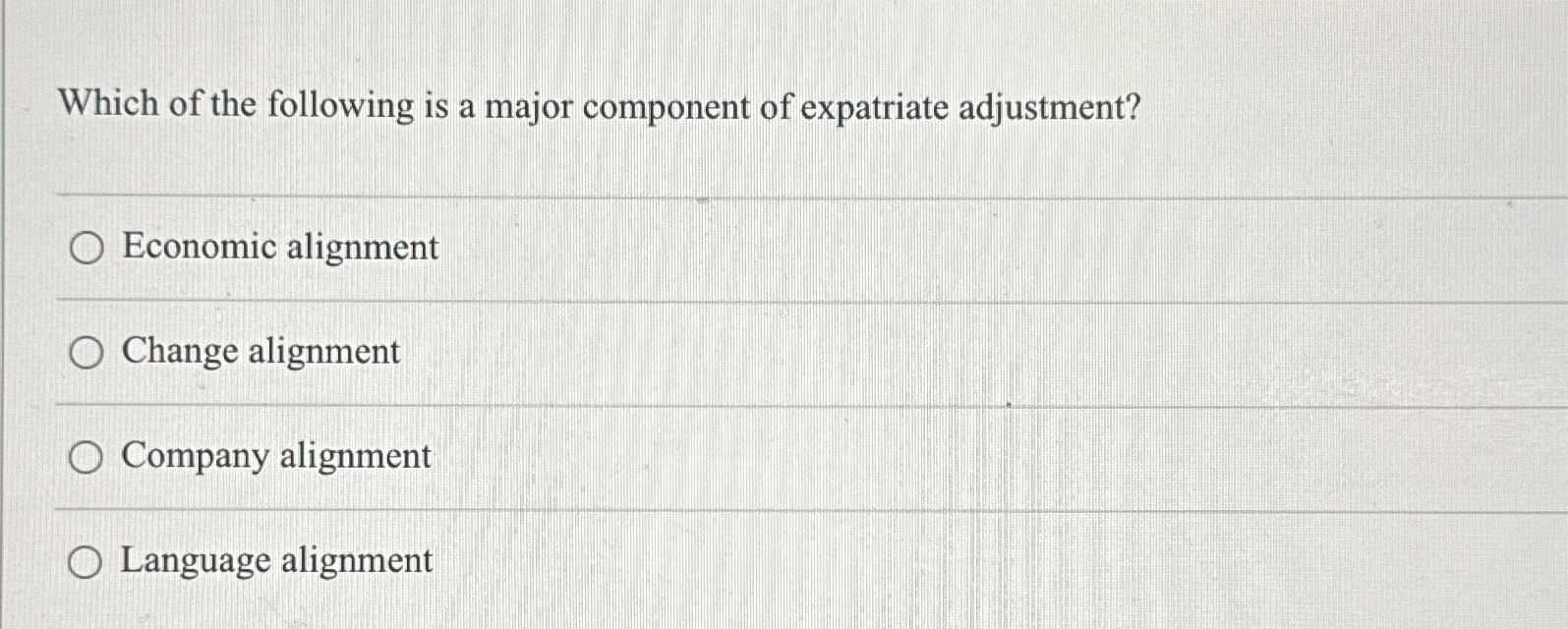 Solved Which of the following is a major component of | Chegg.com