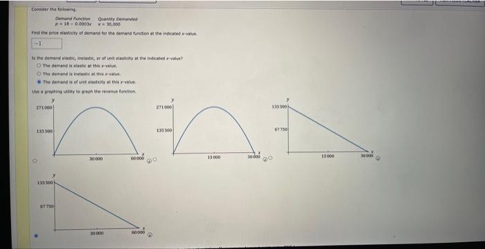 Solved Consider the followng. Oemand function - Quanity | Chegg.com