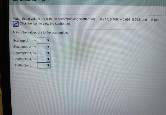 Solved Scatterplot 1 Scatterplot 2 Scatterplot 3 ob @ 99 > > | Chegg.com