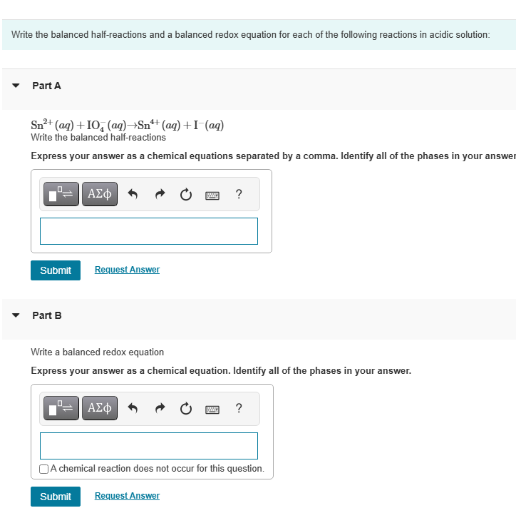 Solved Write the balanced half-reactions and a balanced | Chegg.com