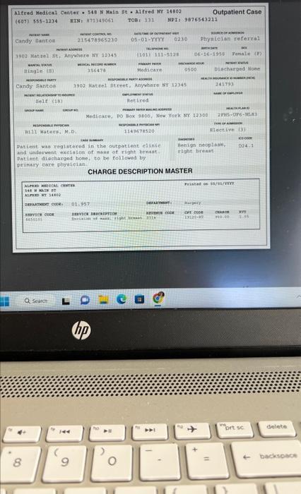 Instructions: Complete a VB-04 claim for the | Chegg.com