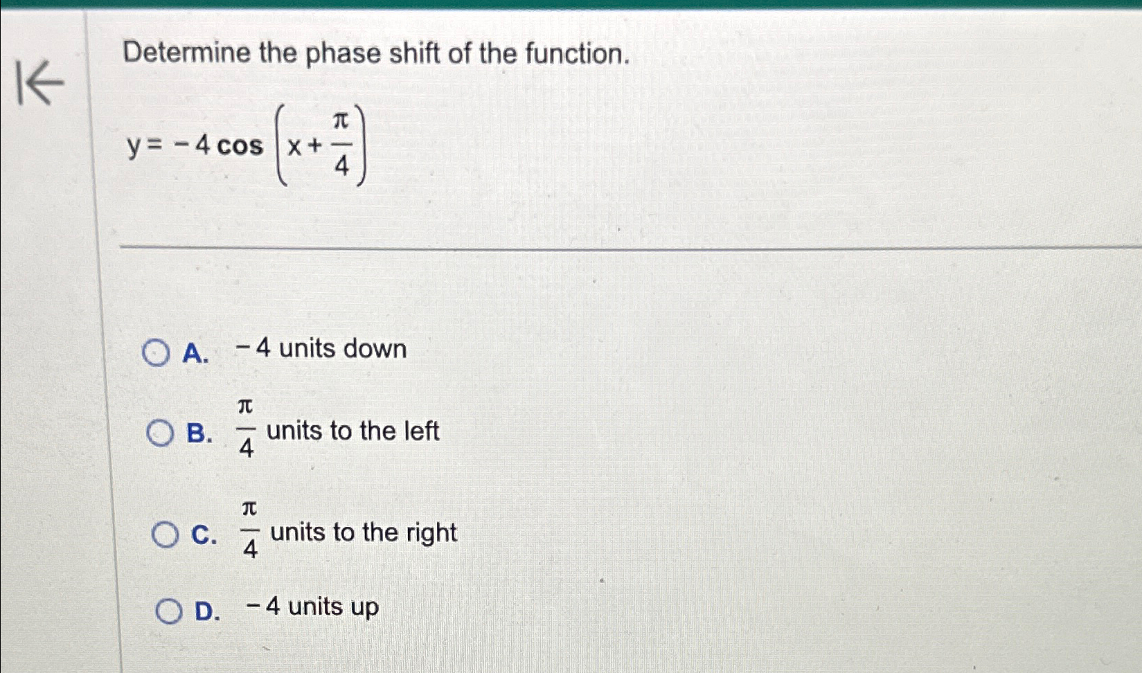 Solved Determine the phase shift of the | Chegg.com