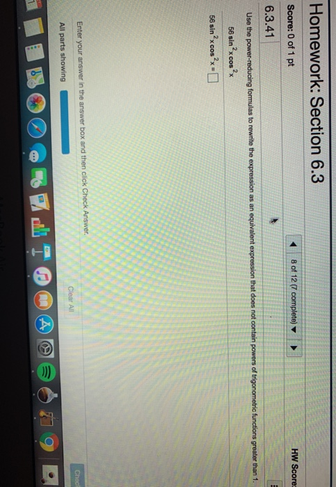 Solved Homework Section 6 3 Score 0 Of 1 Pt 6 3 41 8 Of
