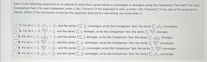 Solved Each of the following statements is an attempt to | Chegg.com
