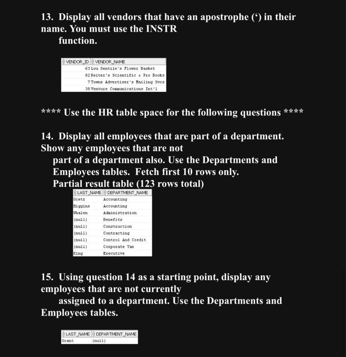 Solved 9. Display each invoice amount that is higher | Chegg.com