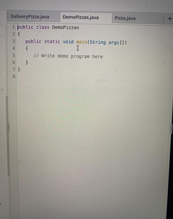 Solved Instructions Create A Class Named Pizza With The 