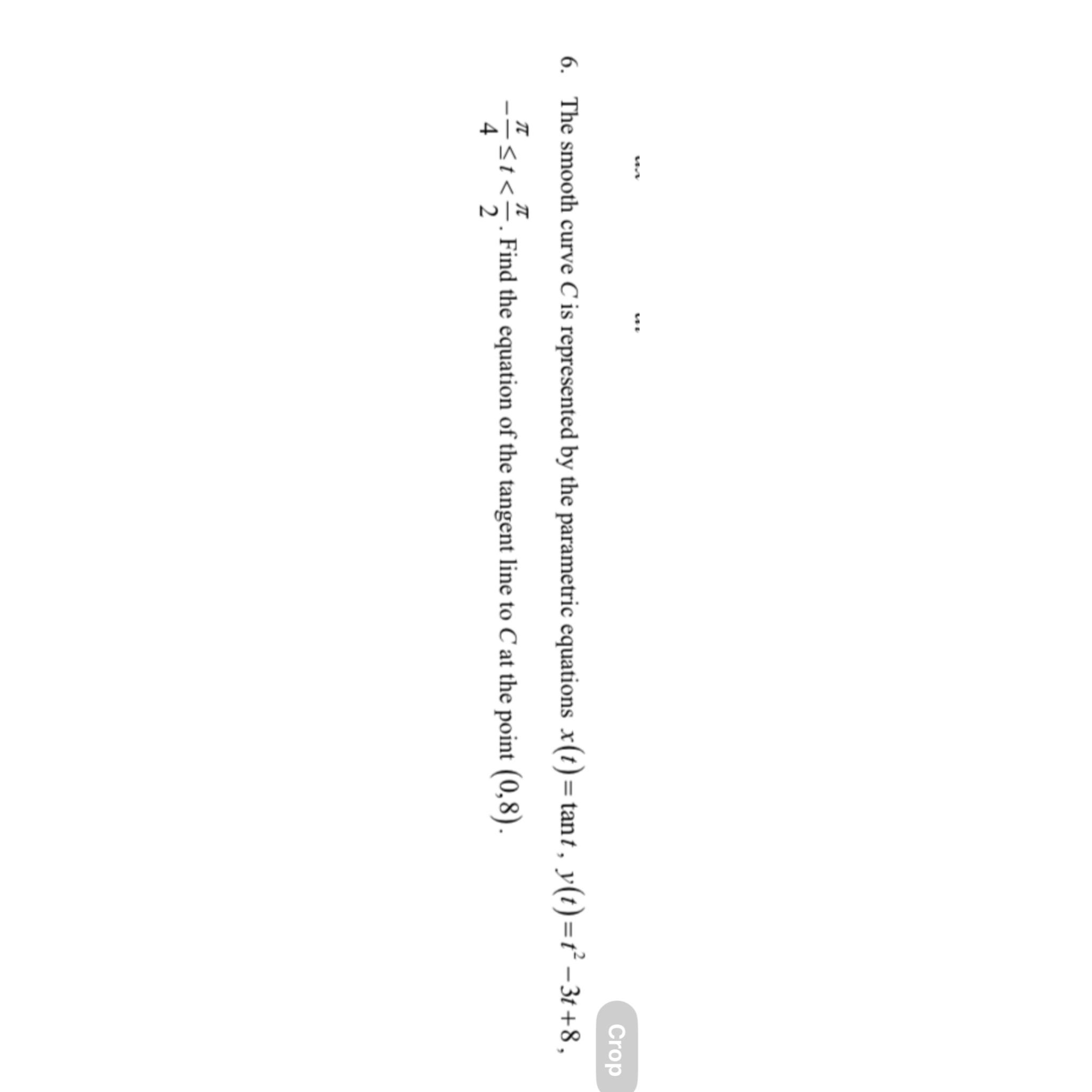 Solved The smooth curve C ﻿is represented by the parametric | Chegg.com