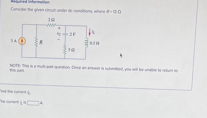 Solved Consider the given circuit under dc conditions, where | Chegg.com