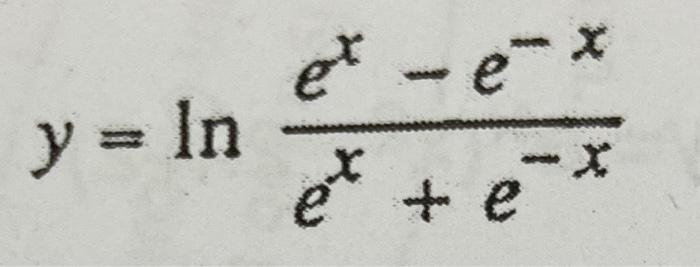 Solved & ex e y = In et te | Chegg.com