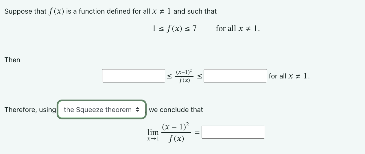Solved Suppose that f(x) ﻿is a function defined for all x≠1 | Chegg.com