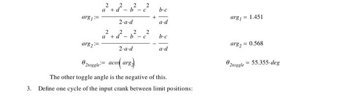 Solved Given: Link lengths: Input (O2A) Coupler | Chegg.com