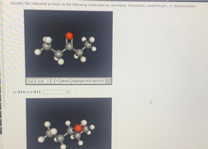 Solved Identify the indicated protons in the following | Chegg.com