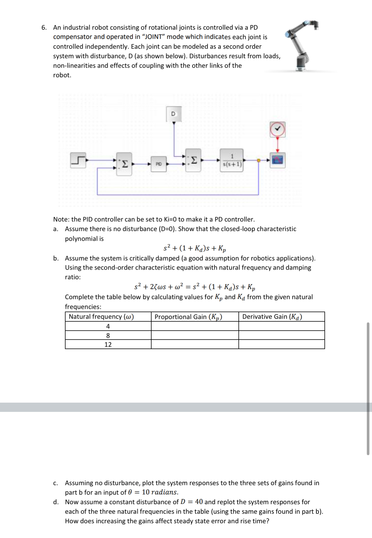 Solved An industrial robot consisting of rotational joints | Chegg.com