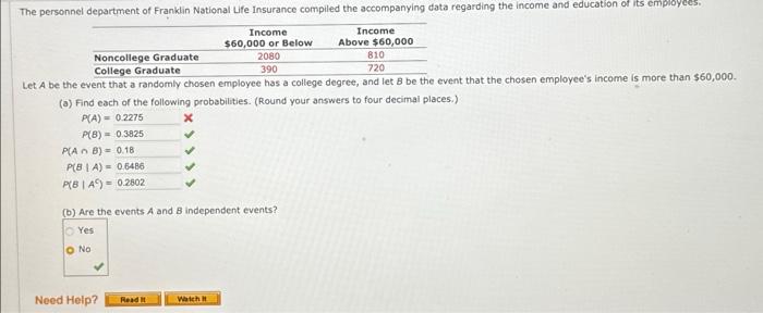 Solved The personnel department of Franklin National Life | Chegg.com