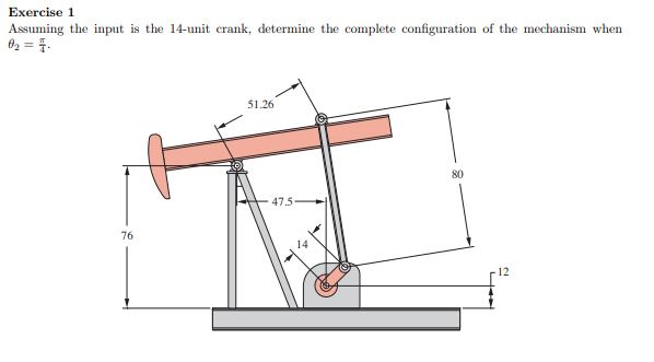 Solved Exercise 1Assuming the input is the 14-unit crank, | Chegg.com