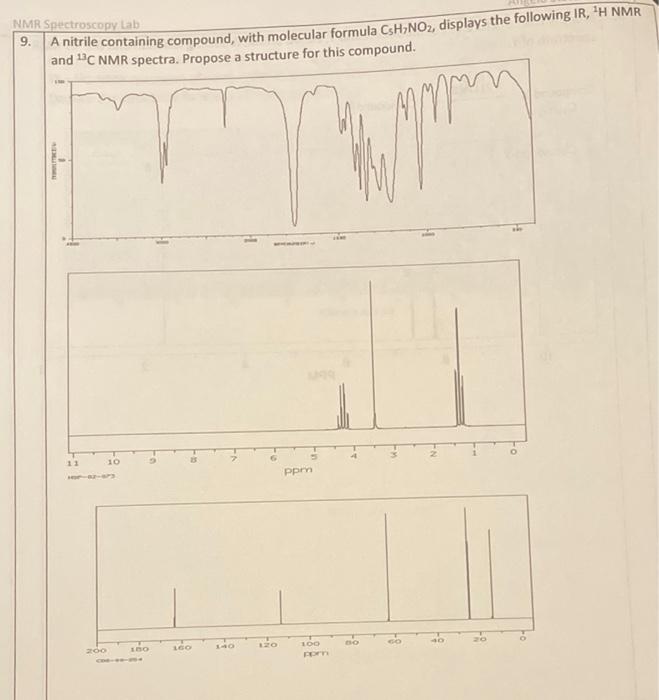 Solved A nitrile containin A nitrile containing compound, | Chegg.com