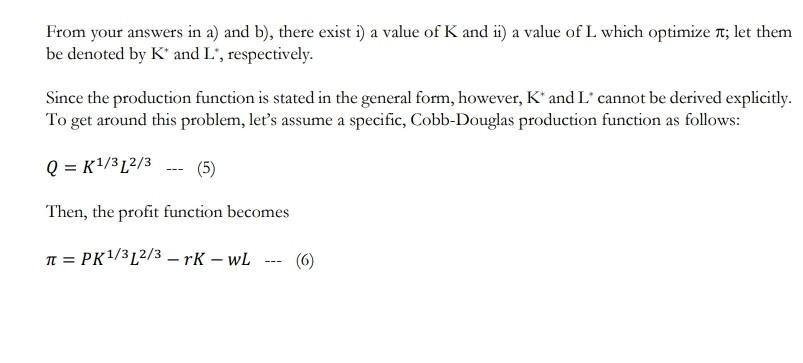 Solved 1.Given (6), derive FOC 丌K＝0,which is express in term | Chegg.com