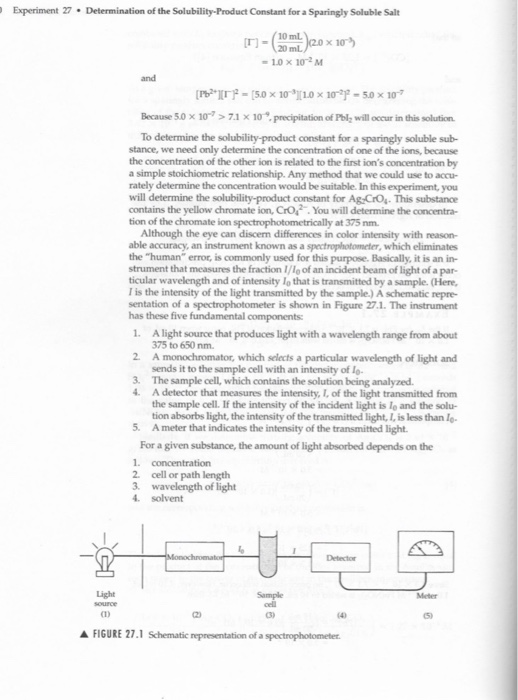 Laboratory Instructor EXPERIMENT 27 REPORT SHEET | Chegg.com