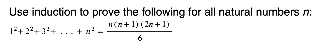 Solved Use induction to prove the following for all natural | Chegg.com