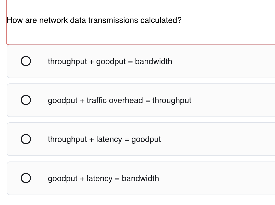 Solved How are network data transmissions | Chegg.com