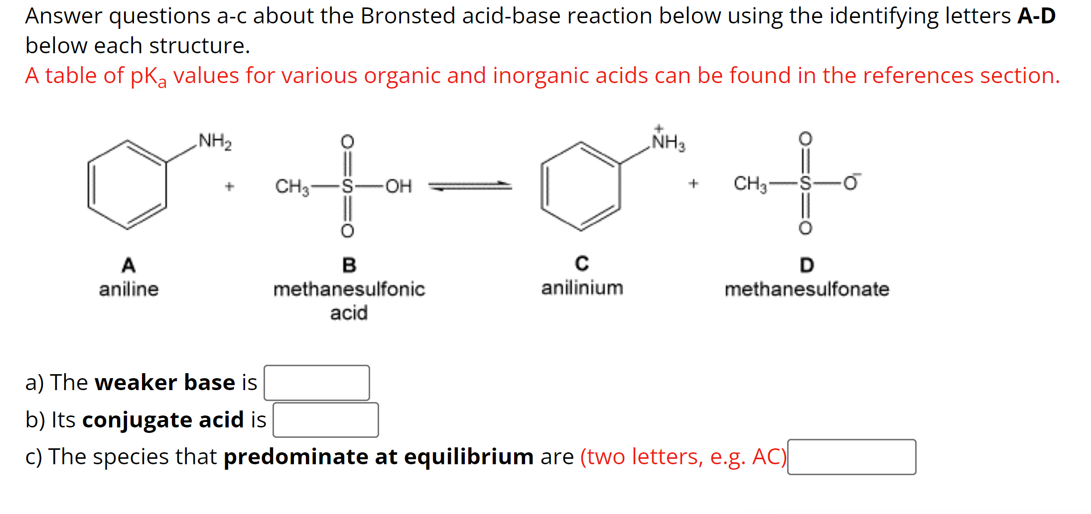 Solved Answer questions a-c about the Bronsted acid-base | Chegg.com