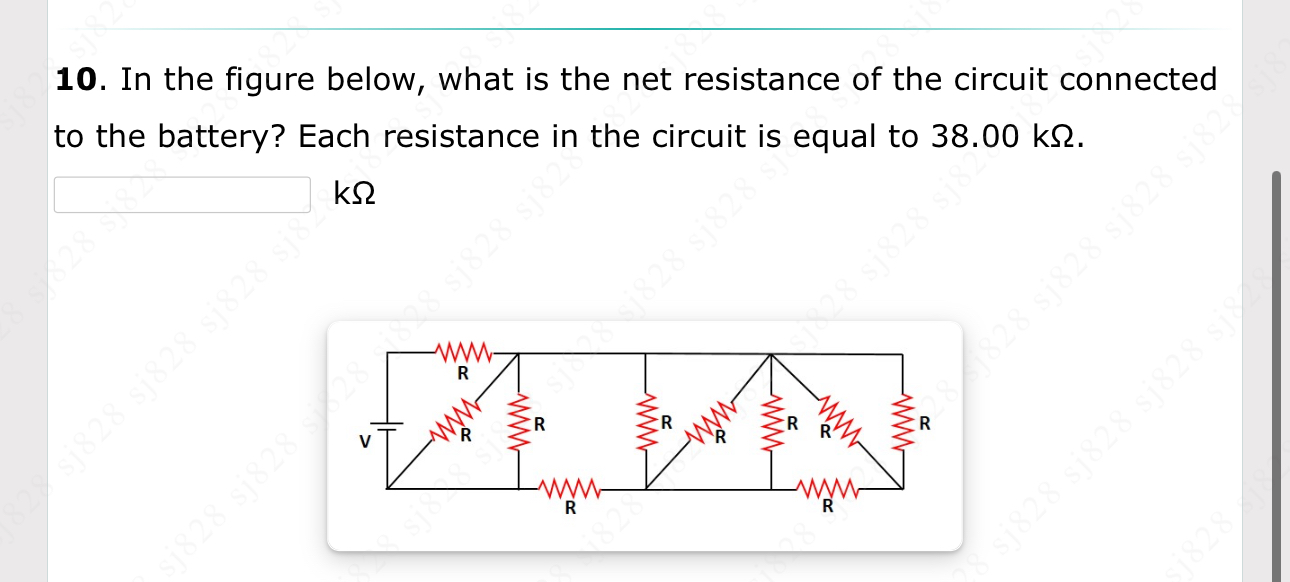 Solved In the figure below, what is the net resistance of | Chegg.com