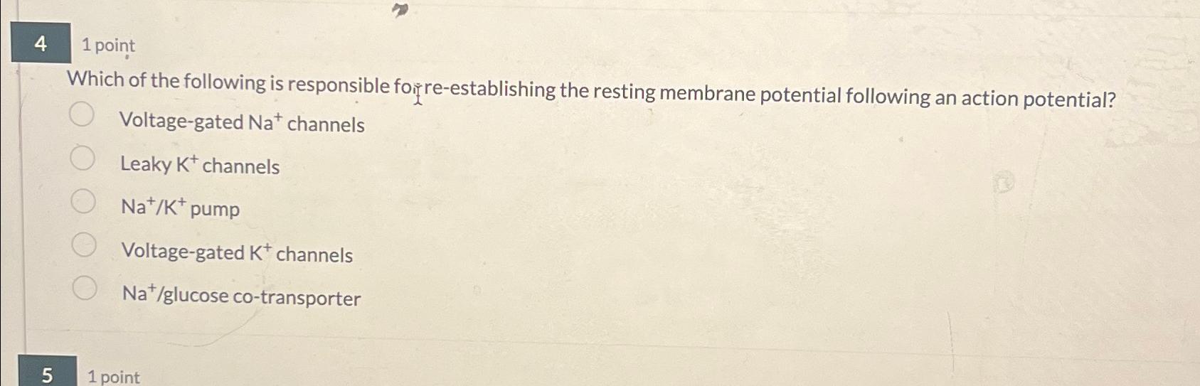 Solved 41 ﻿pointWhich of the following is responsible for | Chegg.com