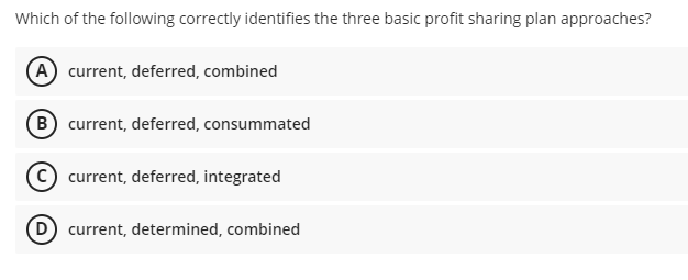 Solved Which of the following correctly identifies the three | Chegg.com