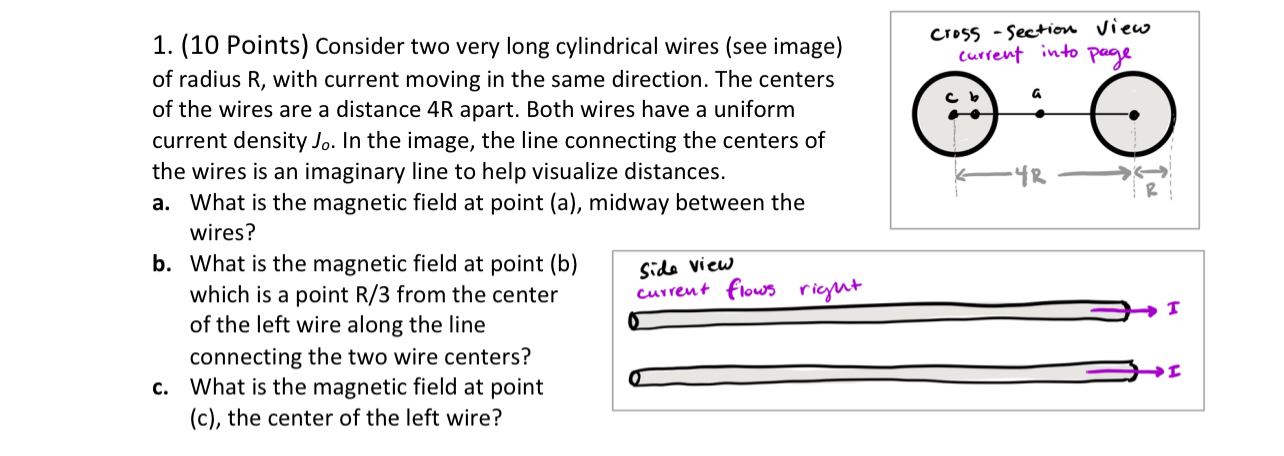 Solved (10 ﻿Points) ﻿Consider two very long cylindrical | Chegg.com