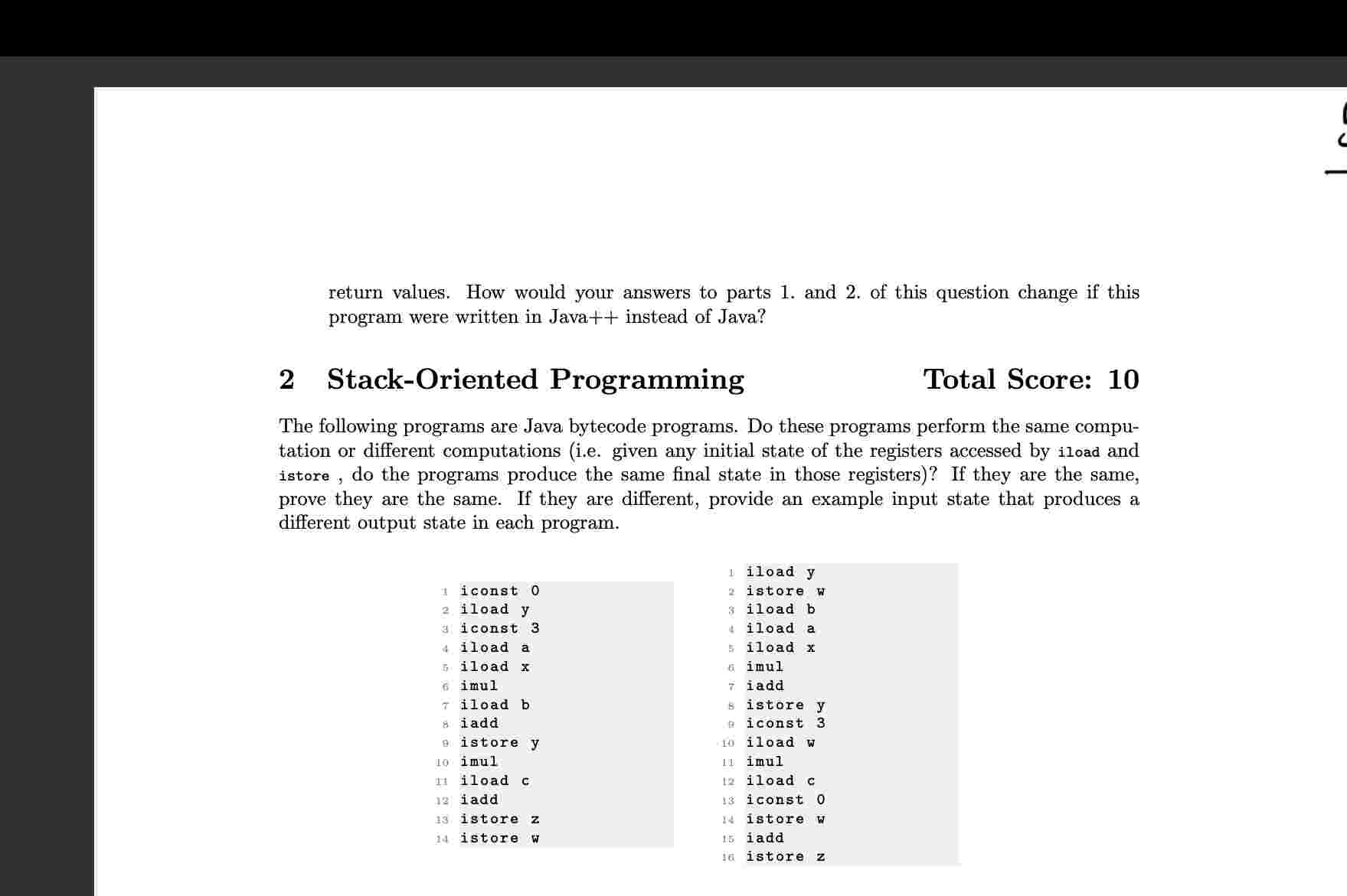 Solved program were written in Java++ ﻿instead of Java?2 | Chegg.com