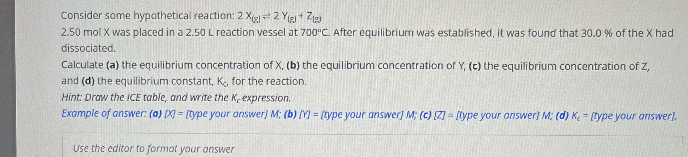 Solved Consider some hypothetical reaction: | Chegg.com