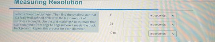 Measuring Resolution | Chegg.com