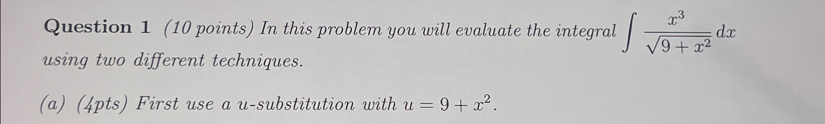 Solved Question 1 (10 ﻿points) ﻿In this problem you will | Chegg.com