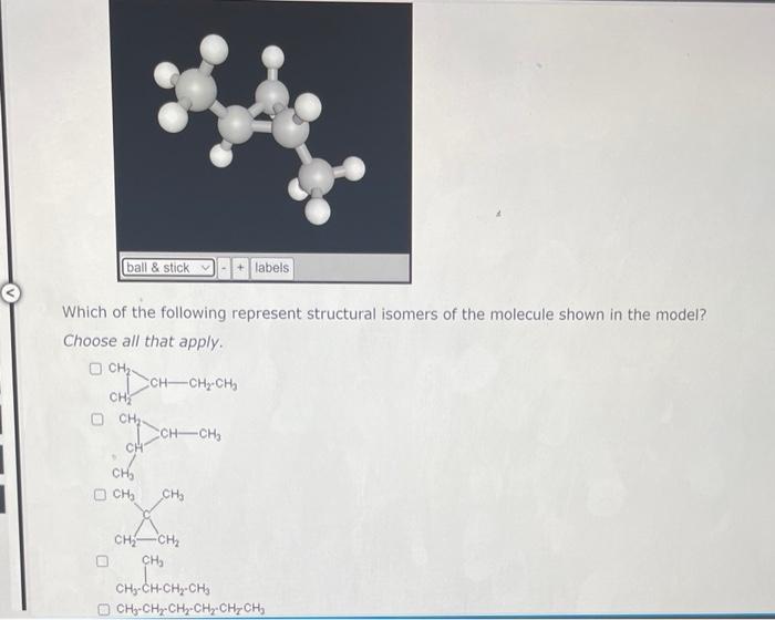Solved Which of the following represent structural isomers | Chegg.com