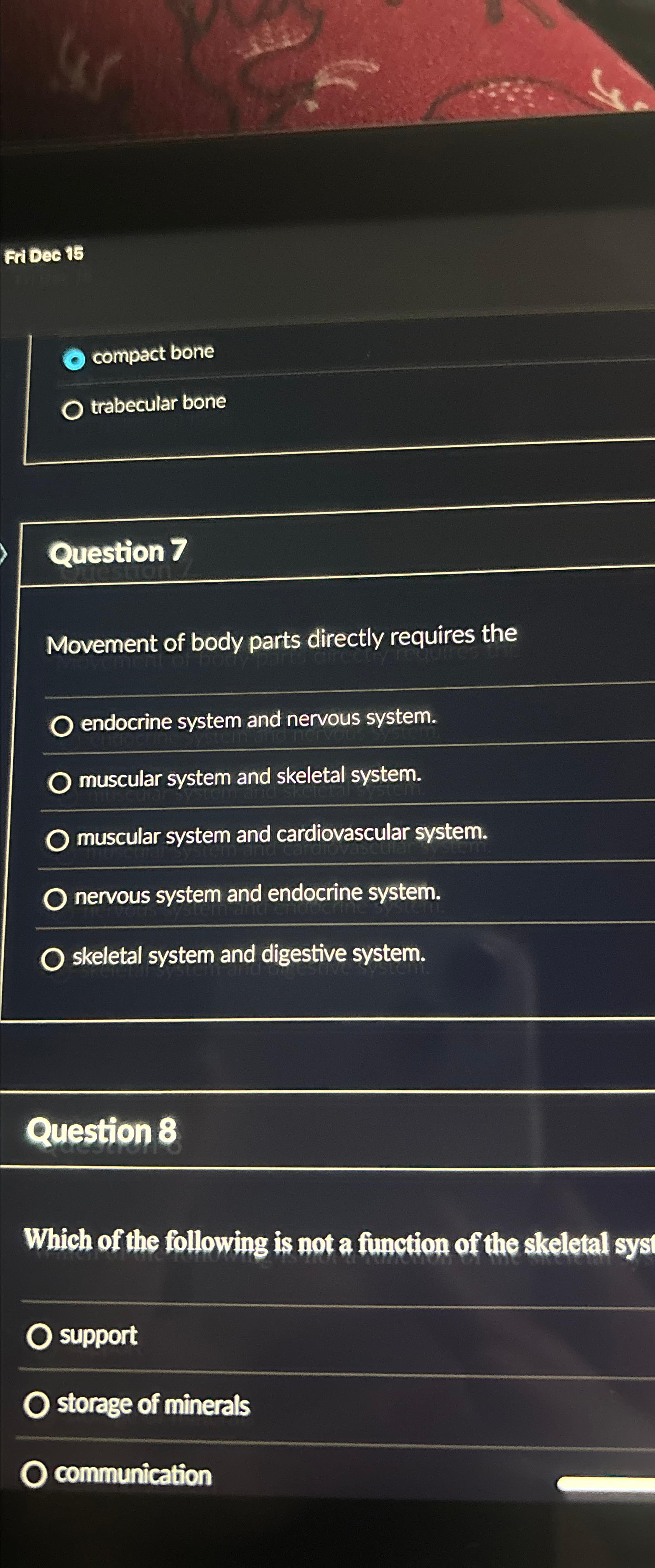 Solved Fribec 15compact bonetrabecular boneQuestion | Chegg.com