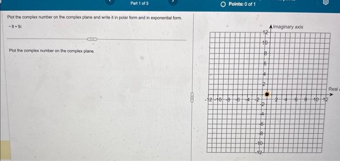 Solved Plot the complex number on the complex plane and | Chegg.com